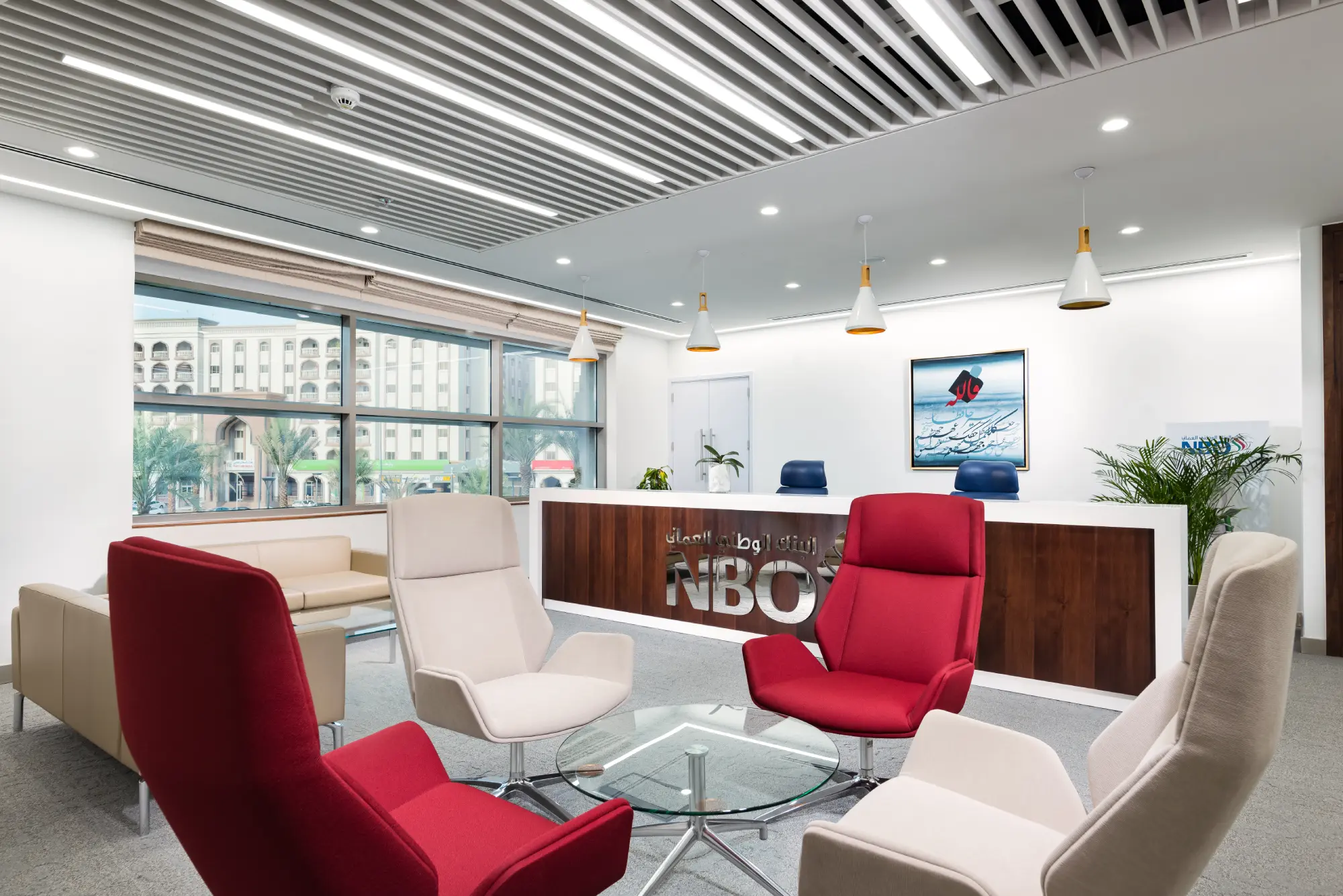 National Bank of Oman HQ Façade Solutions | S&T Interiors